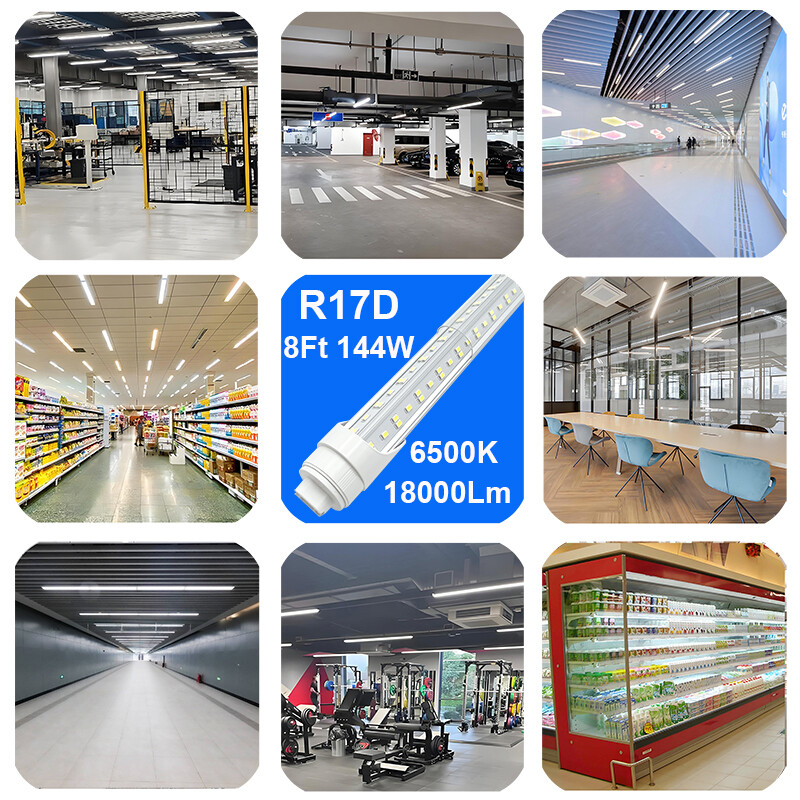 12 Pack Led Fluorescent 8 Foot Bulbs Replacement 8' LED HO Tube Light ...