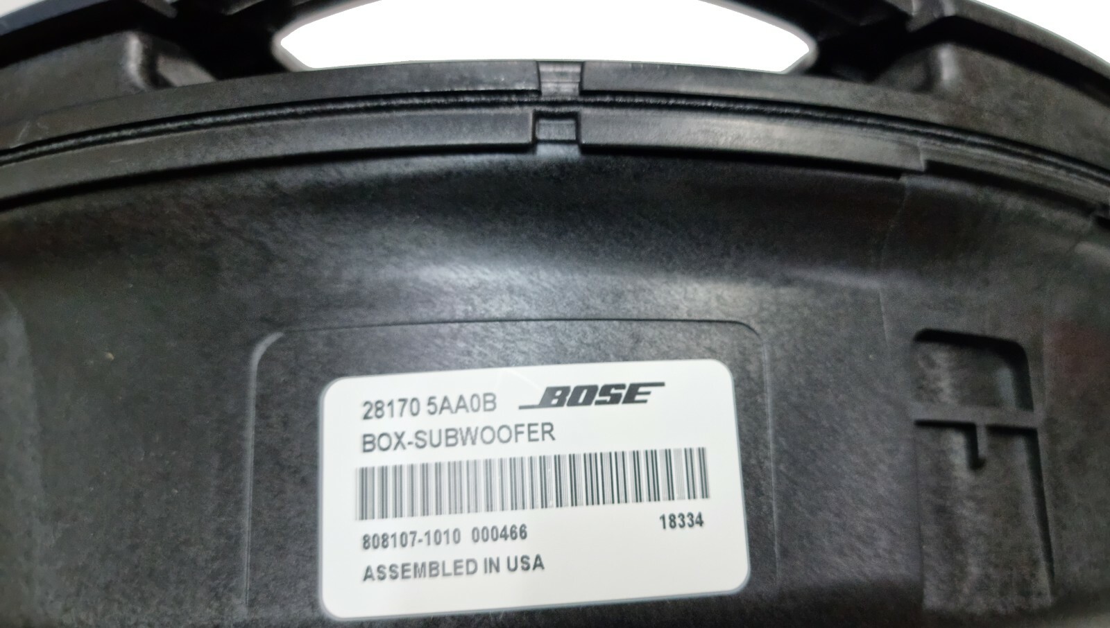 GENUINE NISSAN QASHQAI INFINITI BOSE REAR BOOT SUBWOOFER SPEAKER 28170 ...