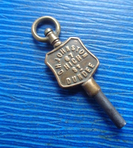 Scottish Advertising Pocket Watch Key - G H Johnston , 67 High St ...