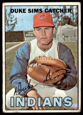 1967 Topps Duke Sims Cleveland Indians #3 | eBay