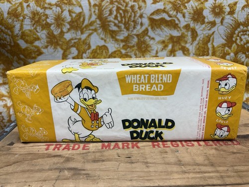 Vtg Walt Disney Donald Duck Wheat Blend Store Display Loaf Of Bread ...