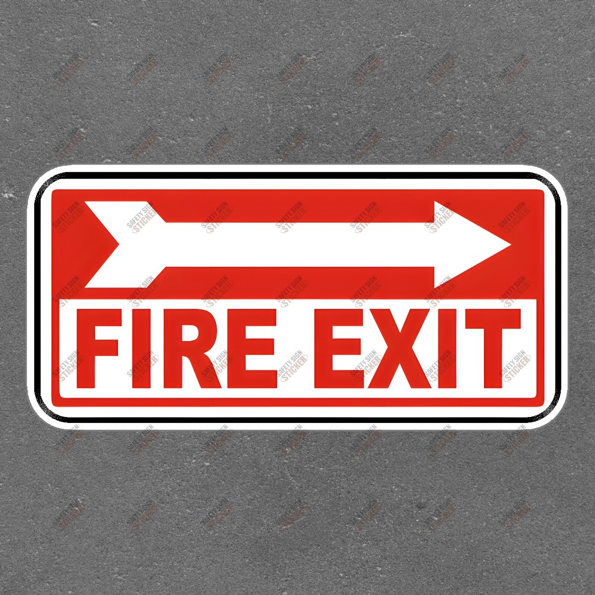 Essential Fire Exit Safety Sign Sticker OSHA Compliant Clear #371515 | eBay