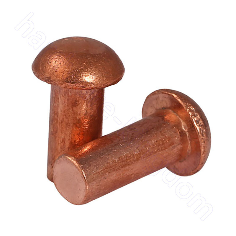 Pan Head Rivets Solid Copper Round Head Rivet Fasteners M2 M2.5 M3 M4 ...