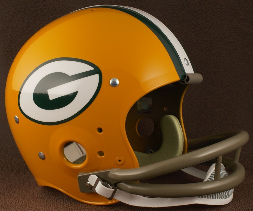 GREEN BAY PACKERS 1961-1979 NFL Authentic THROWBACK Football Helmet | eBay