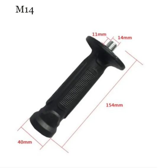 1pc M12 M8 M10 M14 Thread Auxiliary Side Handle Black For Angle Grinder ...