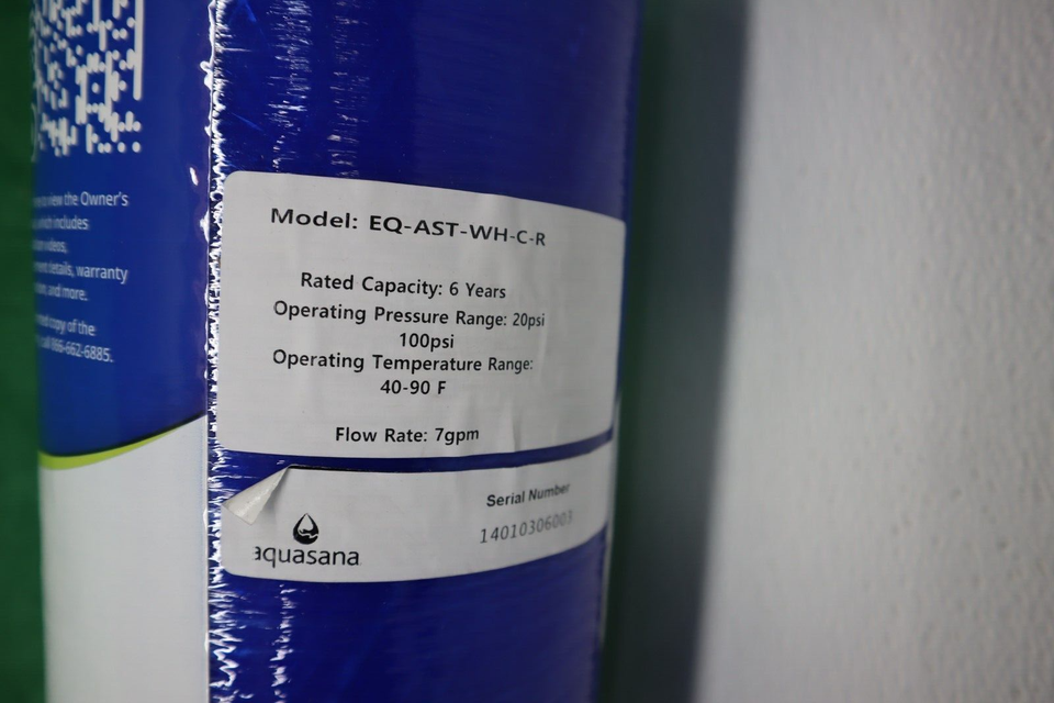 AQUASANA EQ-AST-WH SIMPLY SOFT DESCALER TANK for Whole House Water ...