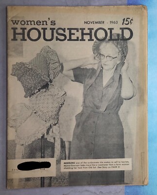WOMEN'S HOUSEHOLD Nov 1963 vintage magazine crafts style gardening | eBay