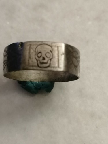 Rare Antique Memento Mori Skull ,Silver Mourning Ring US-9,75 | eBay