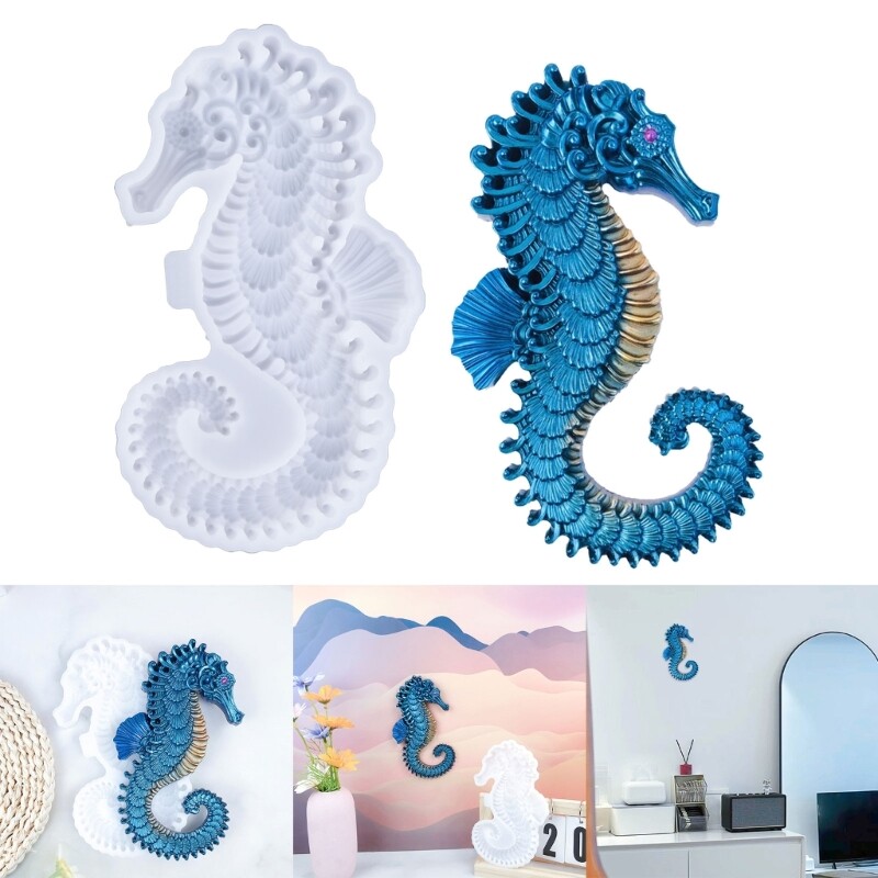 Hippocampus Decorations Mold Wall Hangings Silicone Molds for Resin | eBay