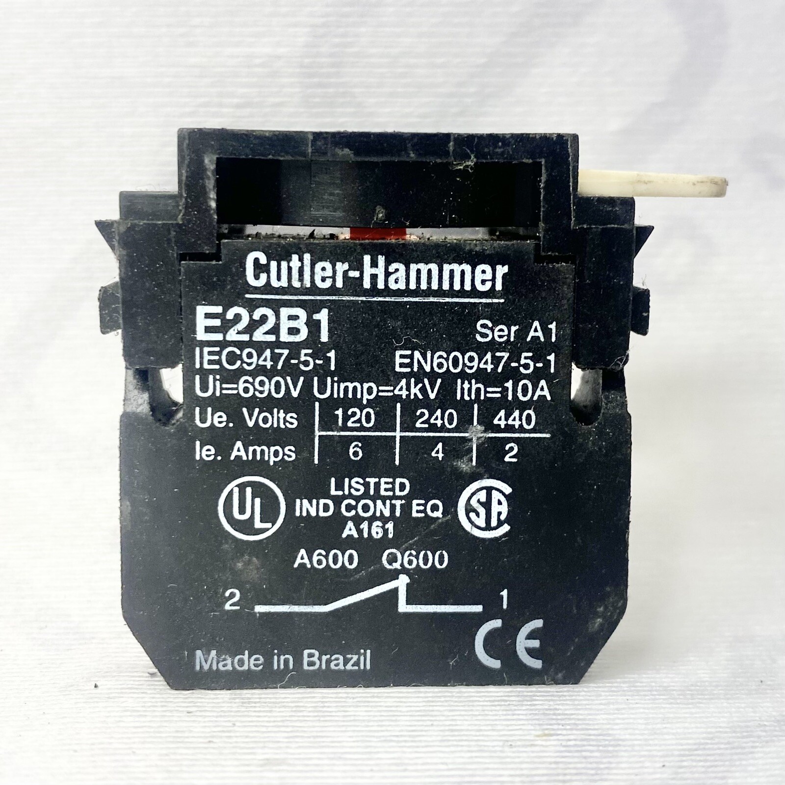 Cutler Hammer E22B1 Ser A1 Contact Block | eBay