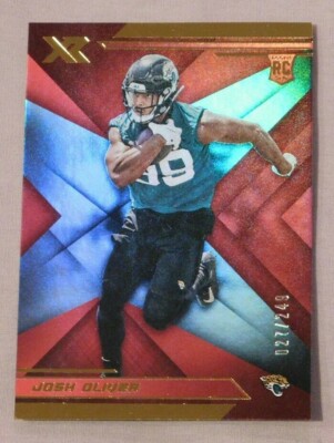 2019 XR Football Red /249 Josh Oliver Jacksonville Jaguars Rc Football ...