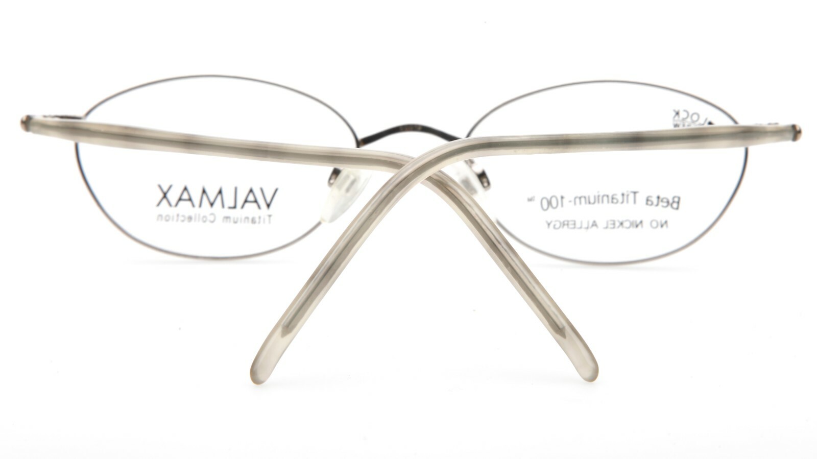 NEW VALMAX VM6565 024 SILVER EYEGLASSES GLASSES TITANIUM FRAME 50-19 ...