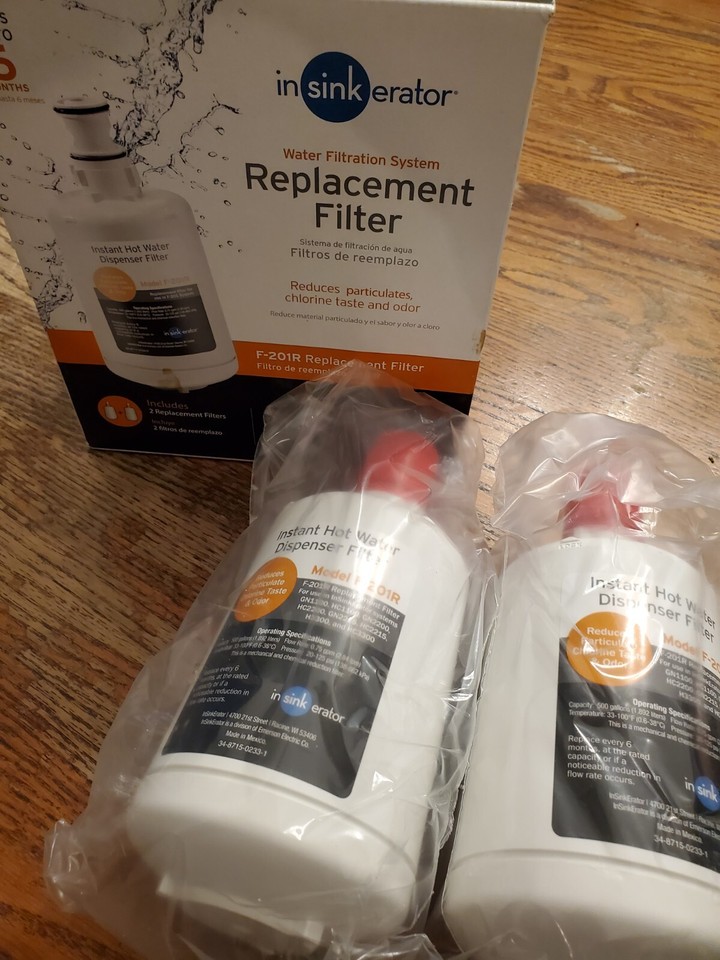 InSinkErator F-201R Replacement Water Filter Cartridges - 2 Pack ...