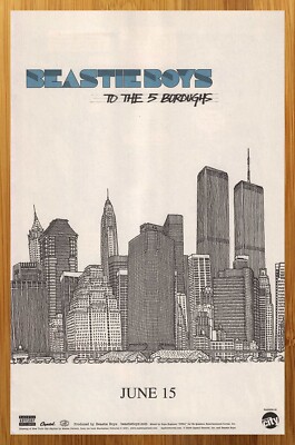 2004 Beastie Boys To the 5 Burroughs Vintage Print Ad/Poster Album CD ...