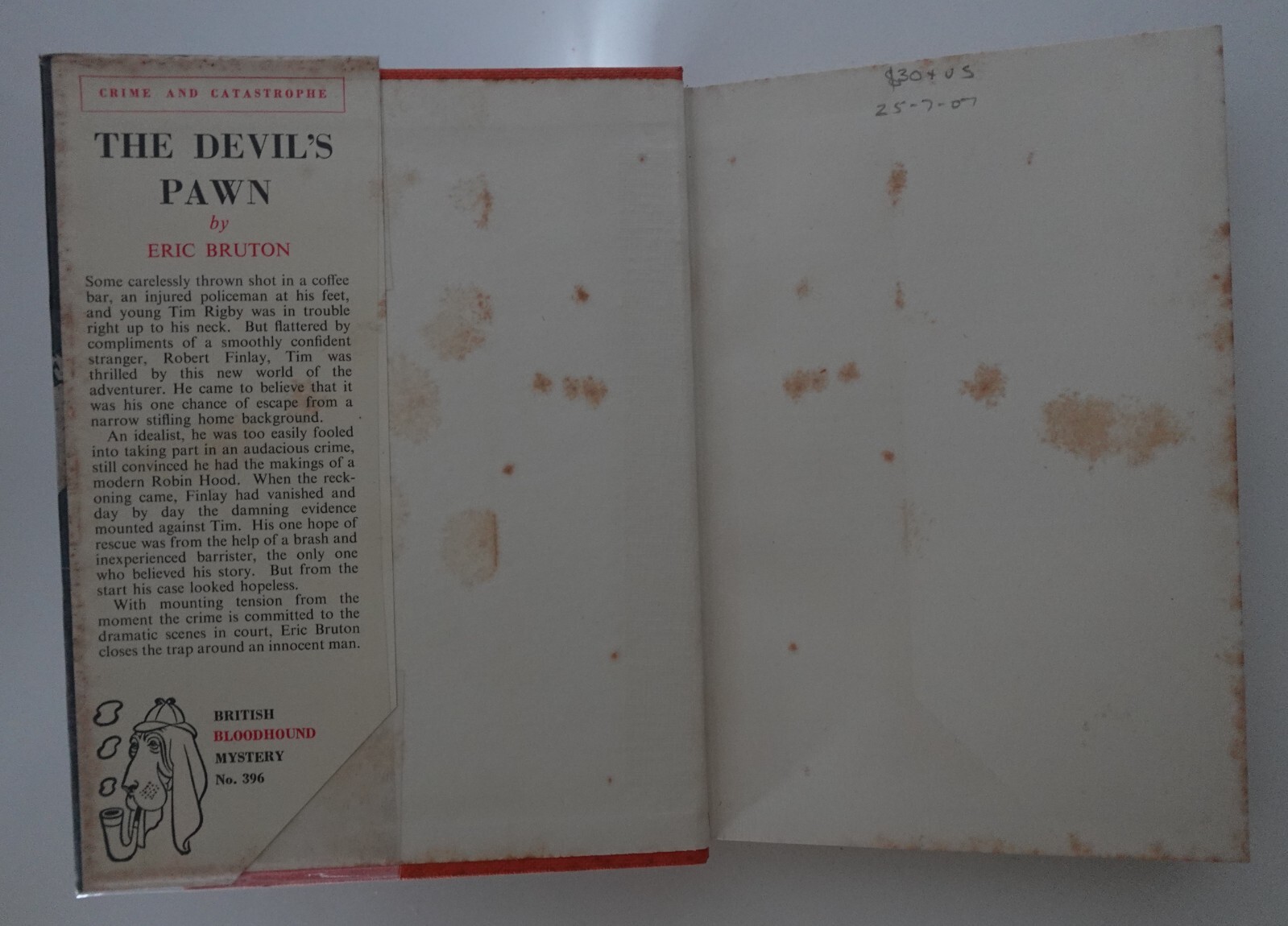 The Devil's Pawn by Eric Bruton British Bloodhound Mystery #396 1962 ...