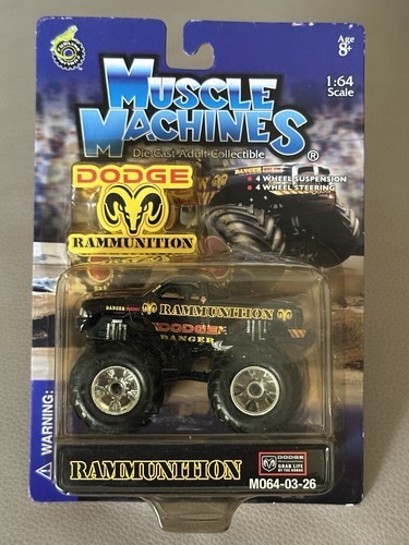 Muscle Machines Dodge Rammunition Monster Truck 1:64 Scale 2003 M064-03 ...