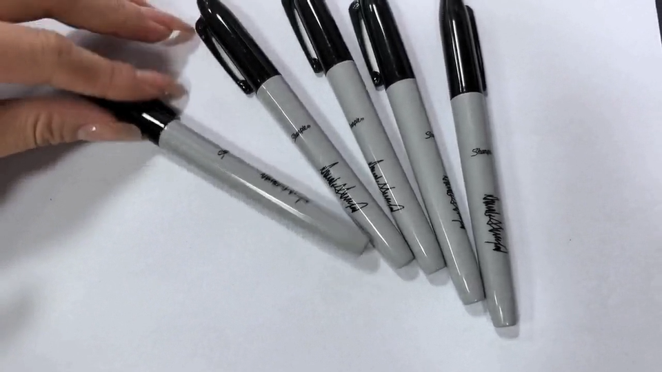 5x Donald Trump Sharpie Pen Autograph Signature White House Sharpies ...