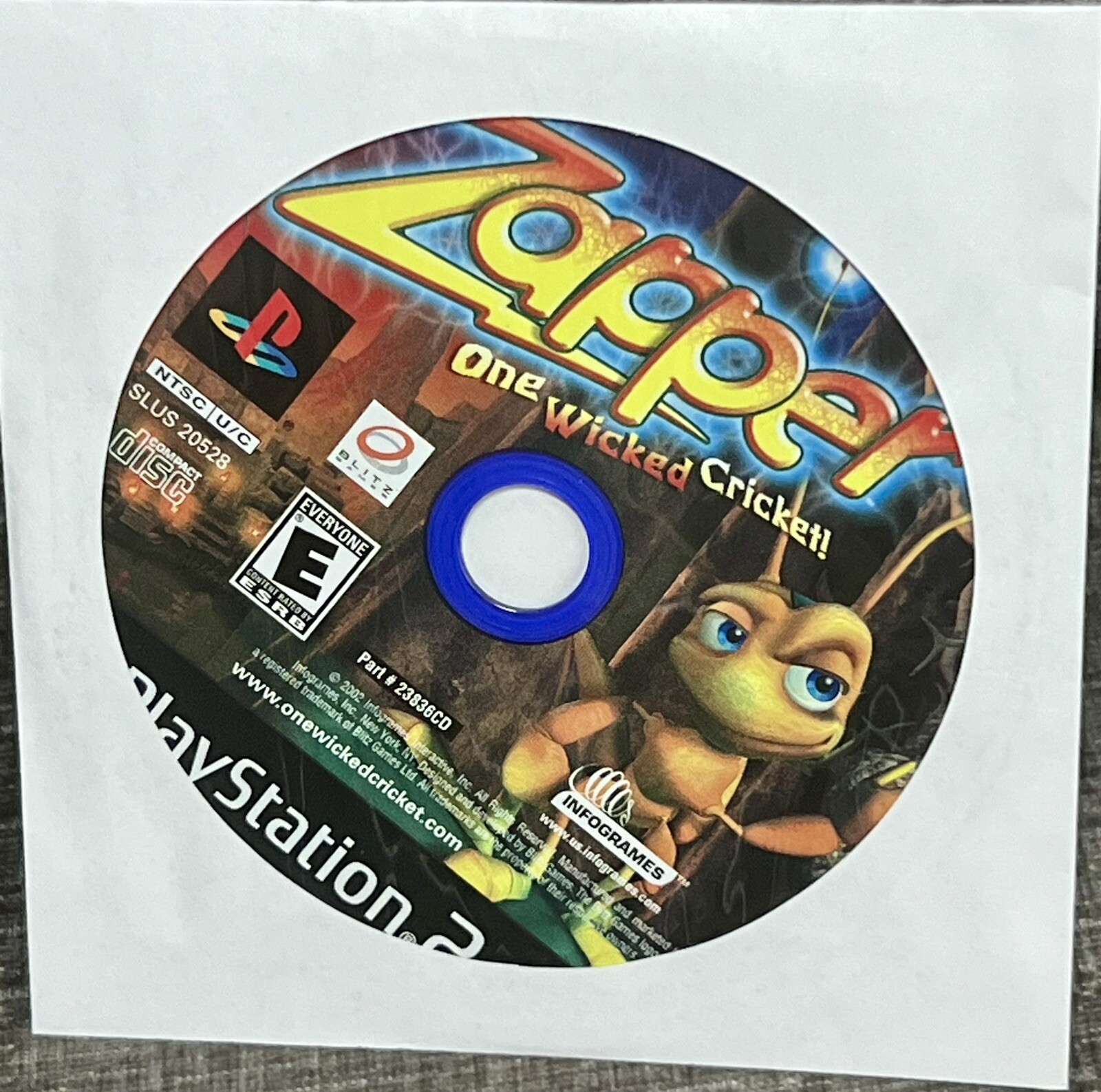 Zapper One Wicked Cricket! (Sony PlayStation 2, 2002) PS2 Video Game ...
