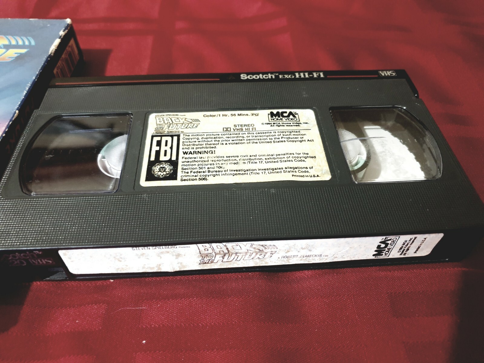 Rare VHS 1986 Back to the Future MCA Yellow GOLD Logo | eBay