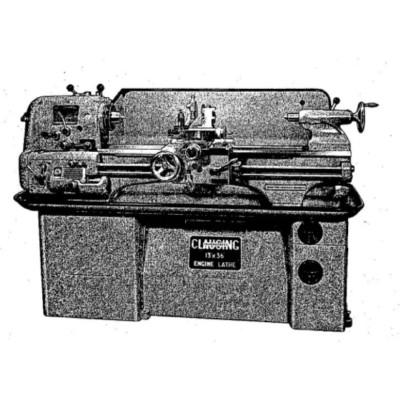 Clausing Colchester 13" Lathe Serial 48868 operating and Parts Manual ...