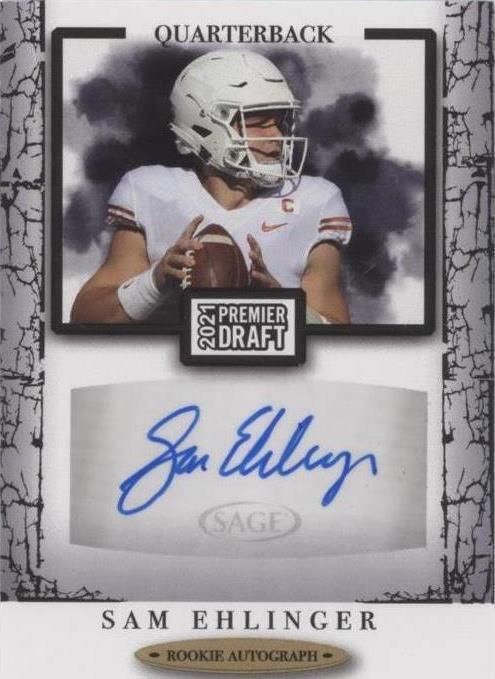 2021 Sage Premier Draft - Autographs Sam Ehlinger #A28 (AU, RC) for ...