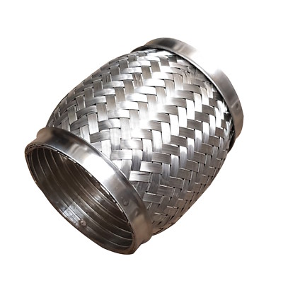 3" x 4" Inch Exhaust Flex Flexi 100% stainless inc ends Flexipipe 76mm ...
