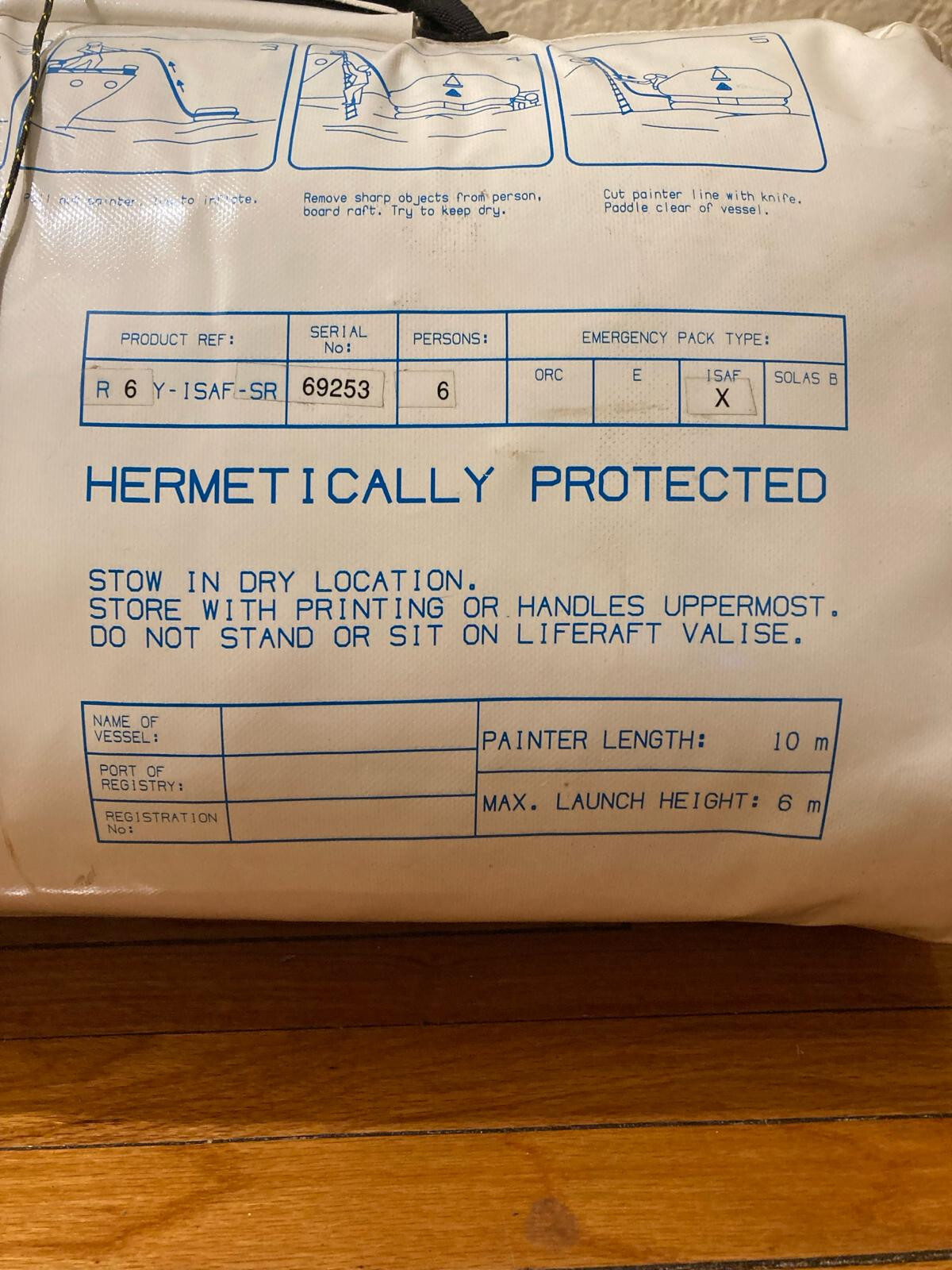 6 person inflatable life raft for sale. Never opened., DSB, | eBay