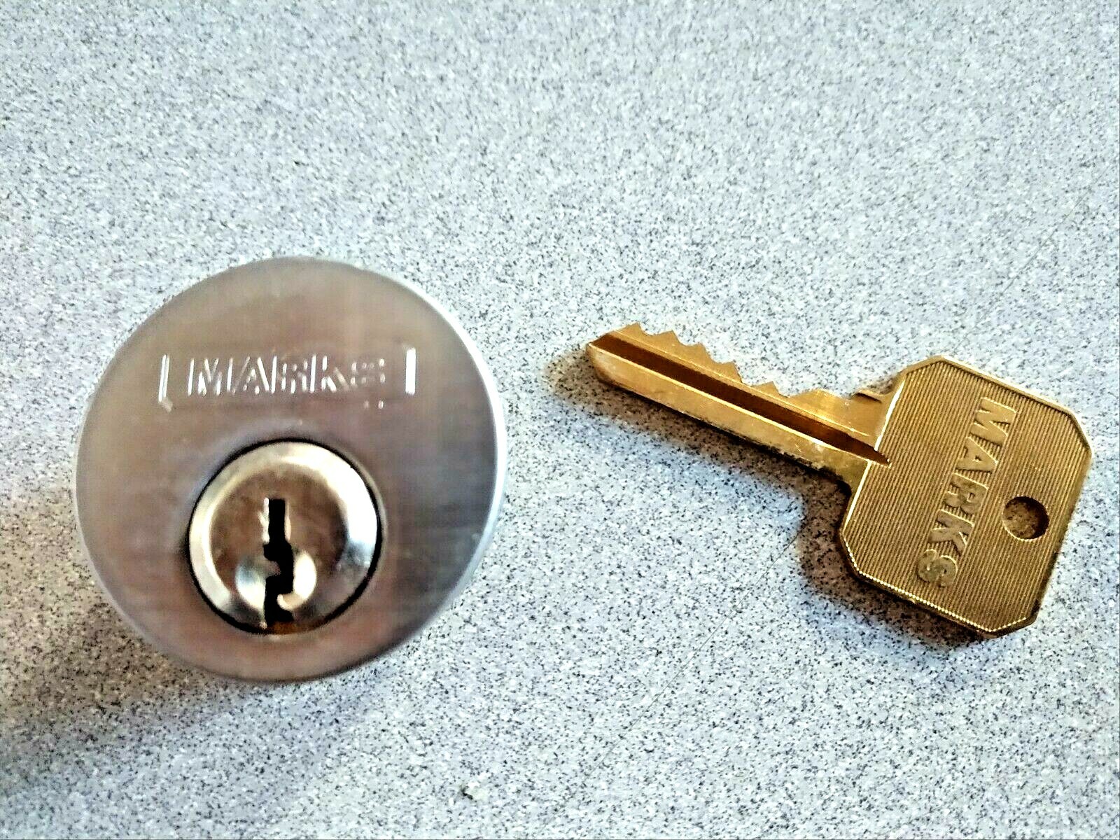 MARKS USA 1" MORTISE CYLINDER US26D WITH REGULAR CAM ARROW AR1 5 PIN ...