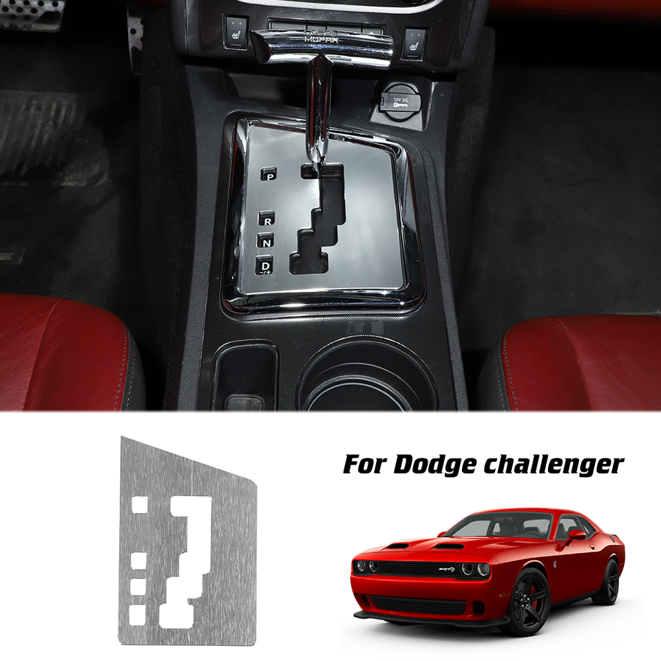 Interior Gear Shifter Panel Trim Cover Bezel for Dodge Challenger 2009 ...
