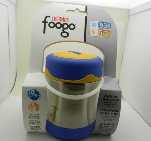 Thermos Foogo Vacuum Insulated Stainless Steel 10-Ounce Food Jar, Blue ...