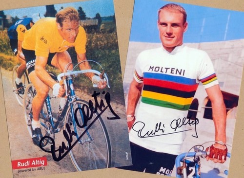 Rudi ALTIG - verstorben - Autogrammkarte + Foto SIGNIERT + Radsport AK ...