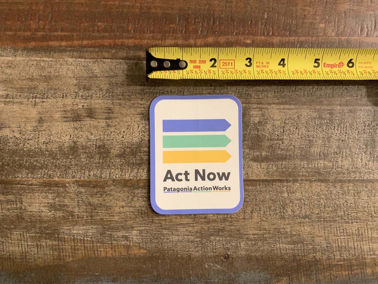 Patagonia Act Now Action Works Stickers/Decal Vinyl Sticker Outdoor ...