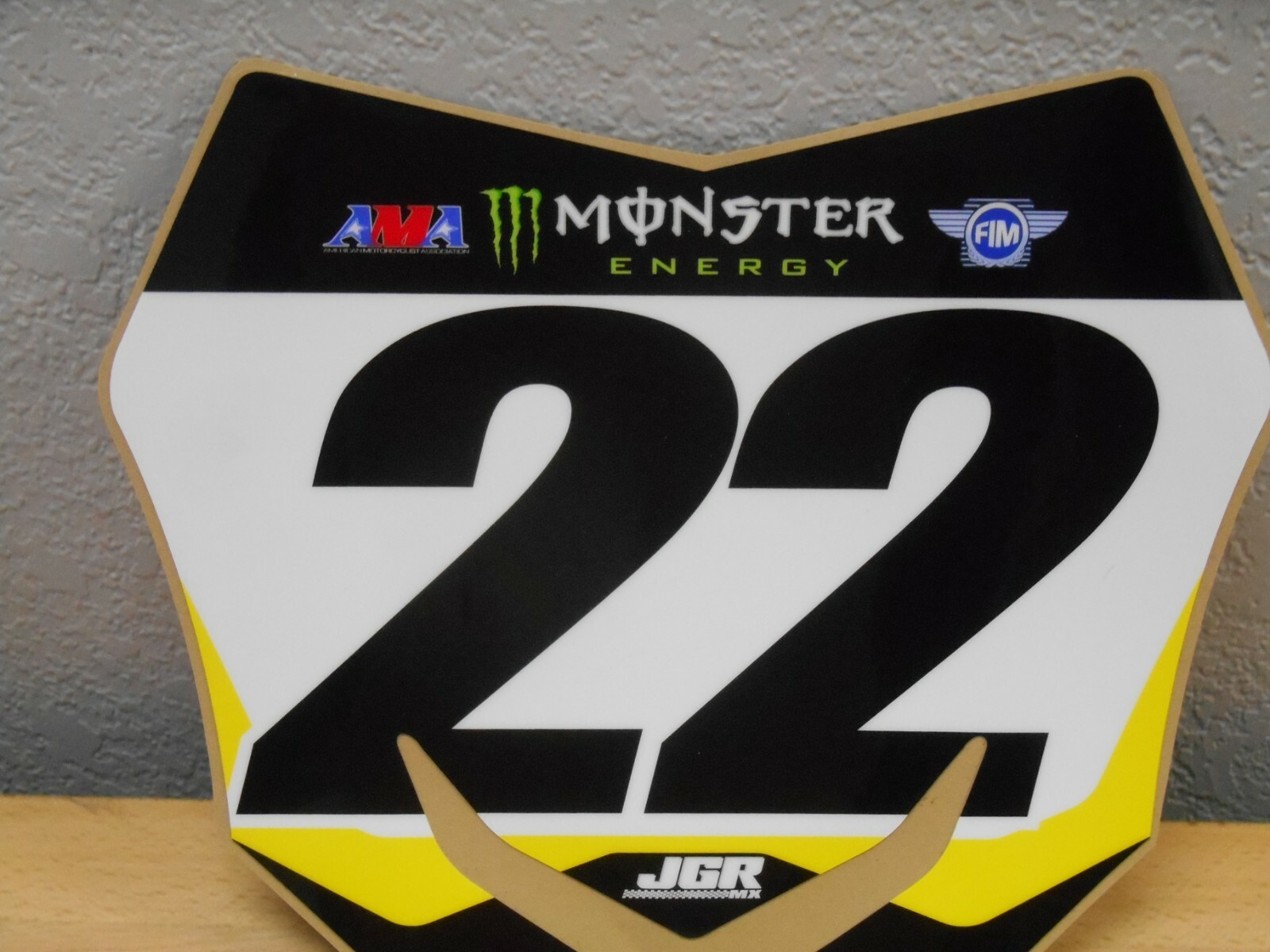 CHAD REED NUMBER PLATE DECAL #22 REPLICA FACTORY SUZUKI JGR JOE GIBBS ...