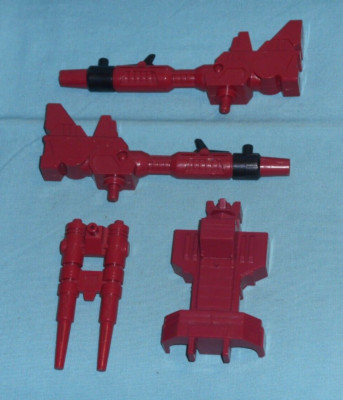original G1 Transformers METROPLEX PARTS LOT robot body & r+l red ...