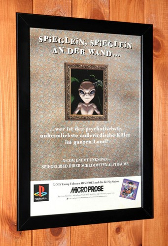 UFO Enemy Unknown Playstation 1 PS1 Vintage Mini Promo Poster / Ad Page ...