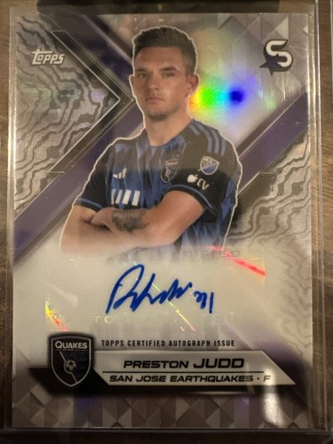 2024 Topps Superstars MLS Autograph Preston Judd San Jose Earthquakes ...