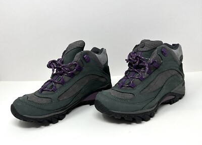 NEW Merrell Siren Granite Purple Mid Woman’s Waterproof Leather Hiking ...