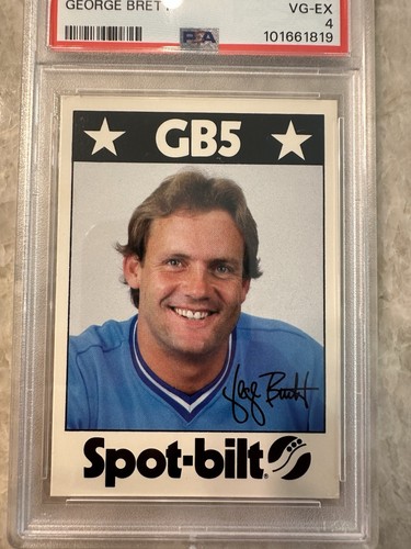 1982 SPOT-BILT #5 GEORGE BRETT HOF PSA 4 VG-EX Kansas City Royals Star ...