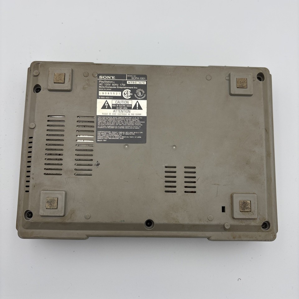 Sony PlayStation 1 PS1 Game Console for Parts or Repair SCPH-1001 ...