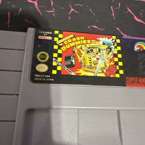 Super Nintendo SNES Crash Test Dummies Cartridge Only | eBay
