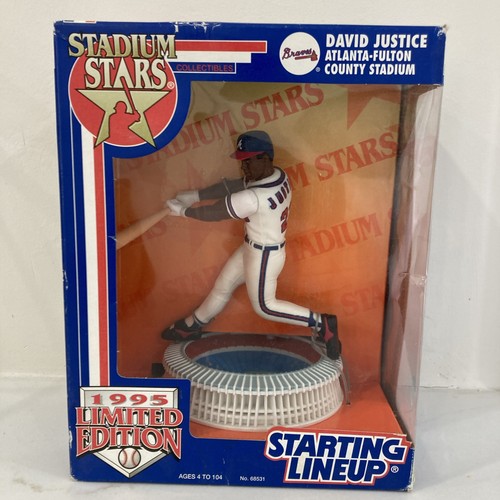 Starting Lineup Stadium Stars David Justice 1995 Kenner Atlanta-Fulton ...