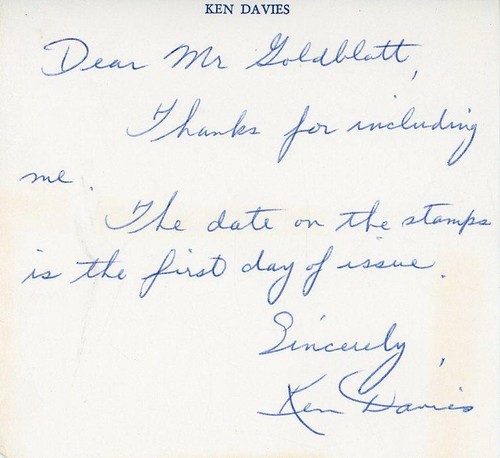 Ken Davies- Signed Paper | eBay