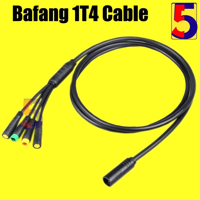For Bafang 1T4 extend cable E-Bus Wiring Harness Cable BBS01 BBS02 ...