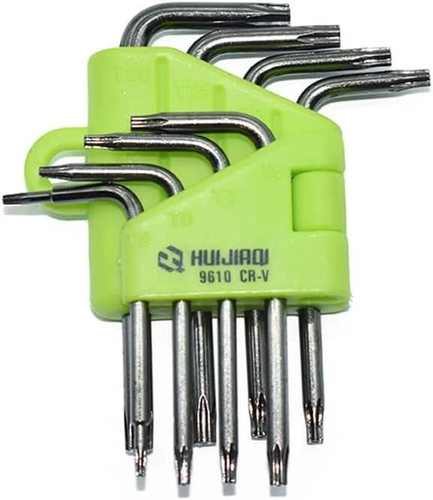 9-Piece Mini Torx Hex Key Set,Small Size Star Wrech T5 T6 T7 T8 T9 T10 ...