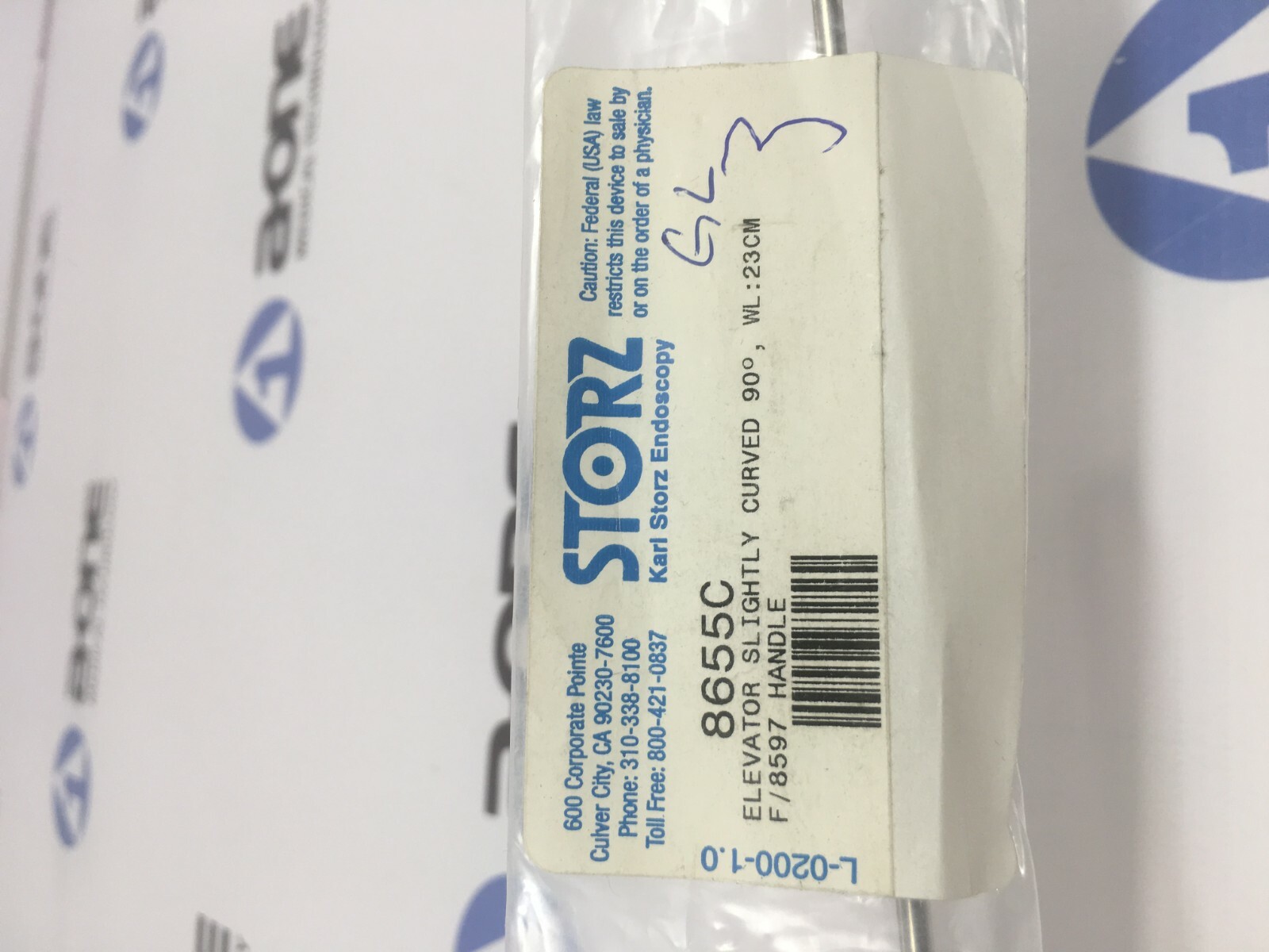 Karl Storz 8655C Elevator Curved 90° F/Use With Handle 8597, Working ...