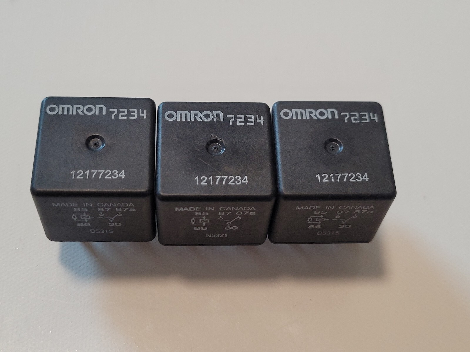 GM Relay Omron Relay 12177234 7234 Relays Lot of 3 | eBay