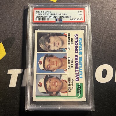 1982 Topps Cal Ripken Jr RC #21 PSA 7 Near Mint Orioles Hall of Fame ...