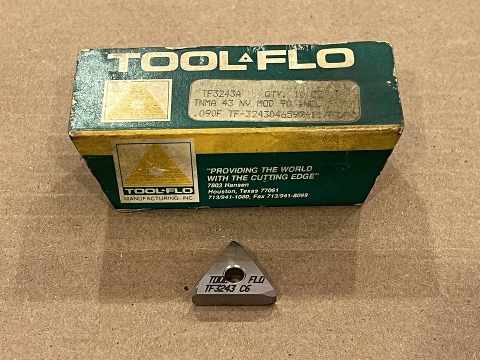 TOOL-FLO Carbide Inserts - TF3243A C2 - Qty. 8 - NEW!!! | eBay