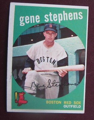 1959 Topps Gene Stephens (Boston Red Sox) #261 VG/EX | eBay