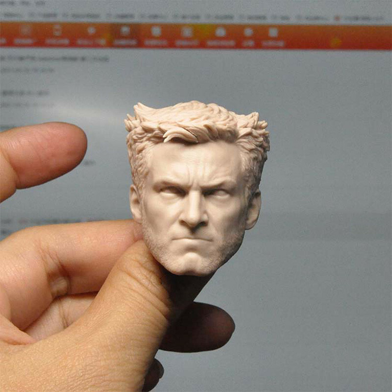 1/6 Scale Younger Wolverine Hugh Jackman Head Sculpt Unpainted Fit 12 ...